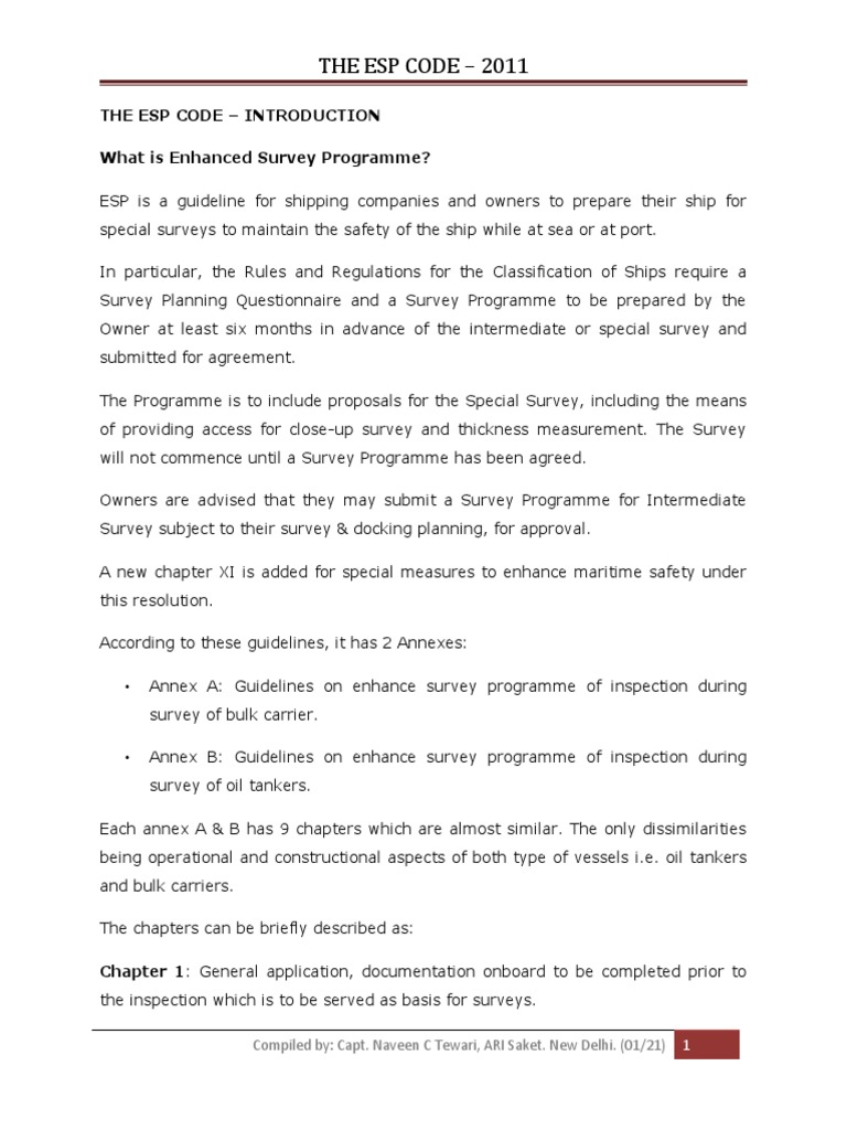 ESP Code | PDF | Flashlight | Evaluation