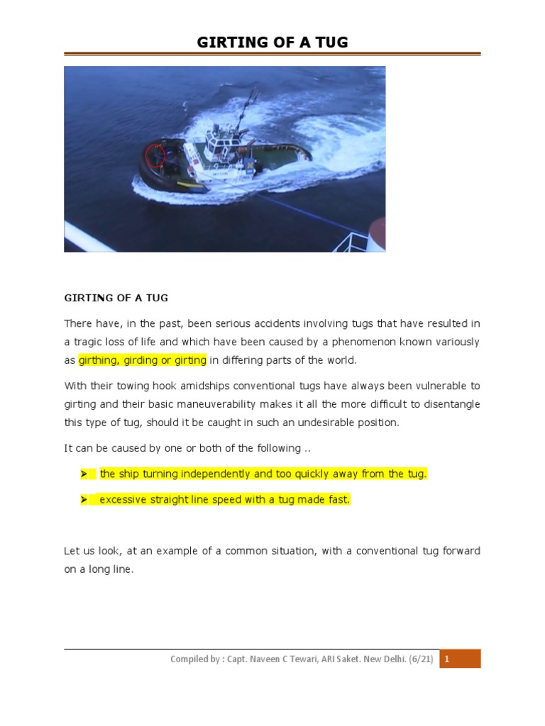 Girting of Tug | Download Free PDF | Tugboat | Ships