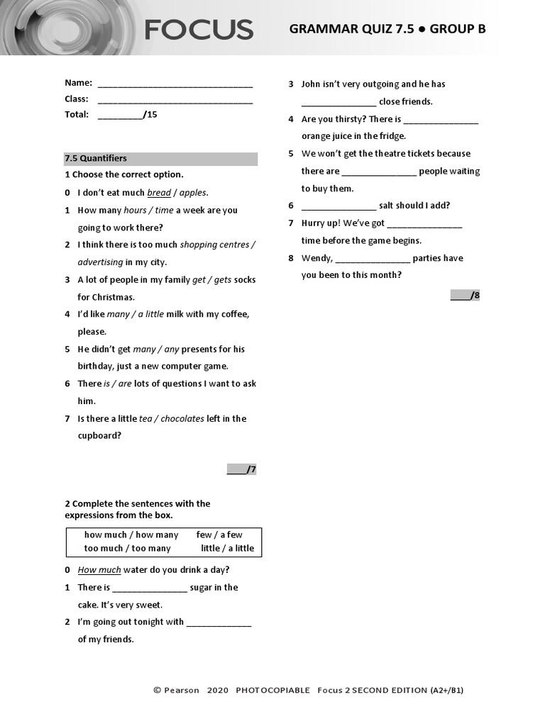 Focus2_2E_Grammar_Quiz_Unit7_5_GroupB | PDF
