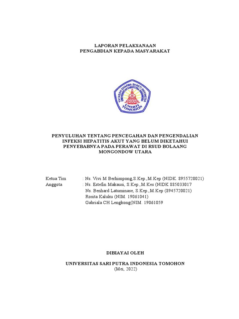 Laporan Pengabdian Masyarakat | PDF