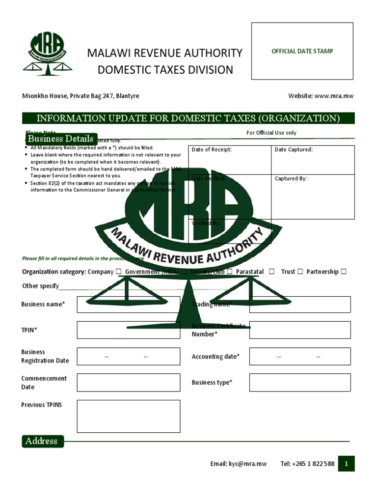 New Organisation KYC Form | PDF | Taxes | Taxpayer
