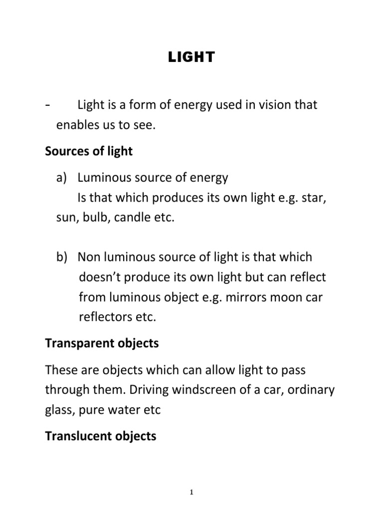 Physics Light | PDF | Color | Eye