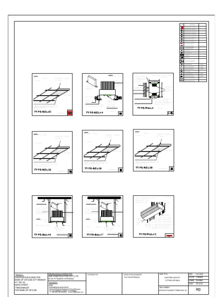 Lighting Fixing Detail | PDF | Electricity | Equipment