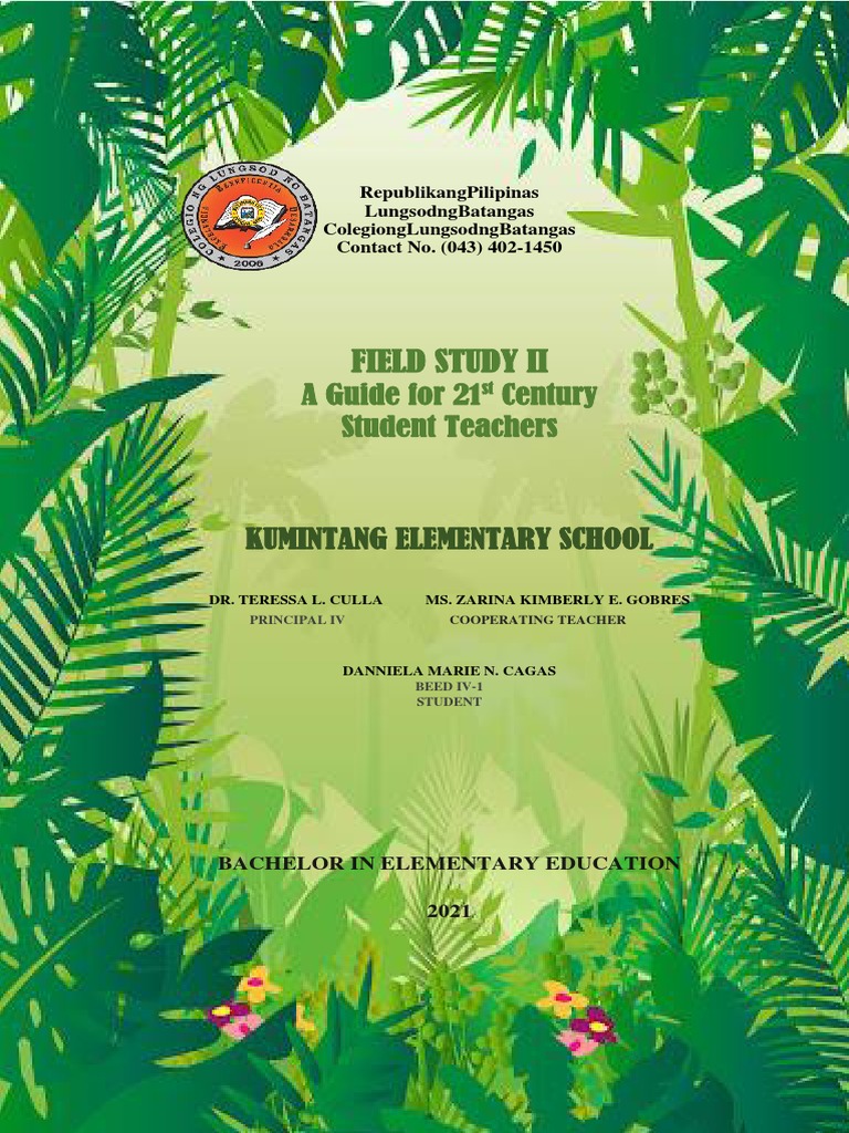 FIELD STUDY II A Guide For 21st Century Student Teachers | PDF ...