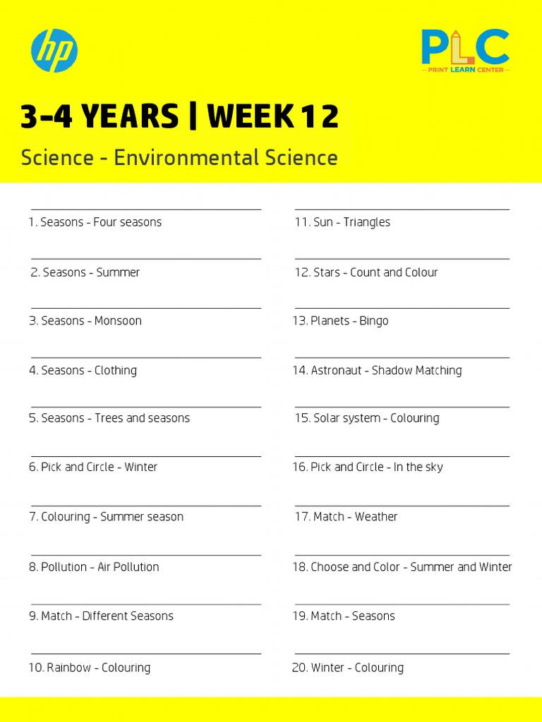 Fun Learning About Seasons for Kids | PDF