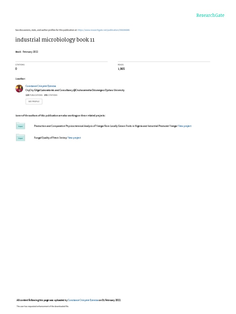 Industrial Microbiology Book 11: February 2022 | PDF | Filtration ...