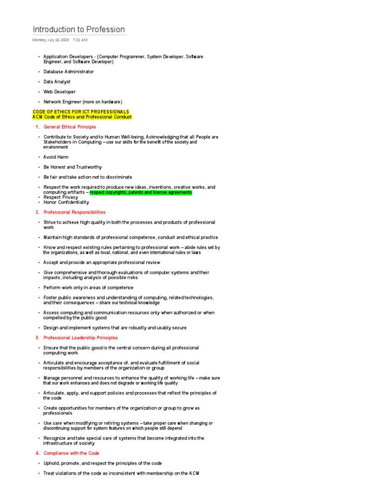 Introduction To Profession Pdf Computing Source Code