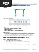 2.7.6 Packet Tracer - Implement Basic Connectivity | PDF | Command Line Interface | Ip Address