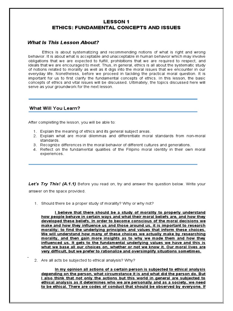 Ethics Reviewer | PDF | Morality | Relativism