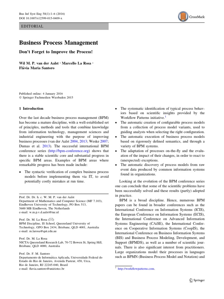 Business Process Management | PDF | Business Process Management ...