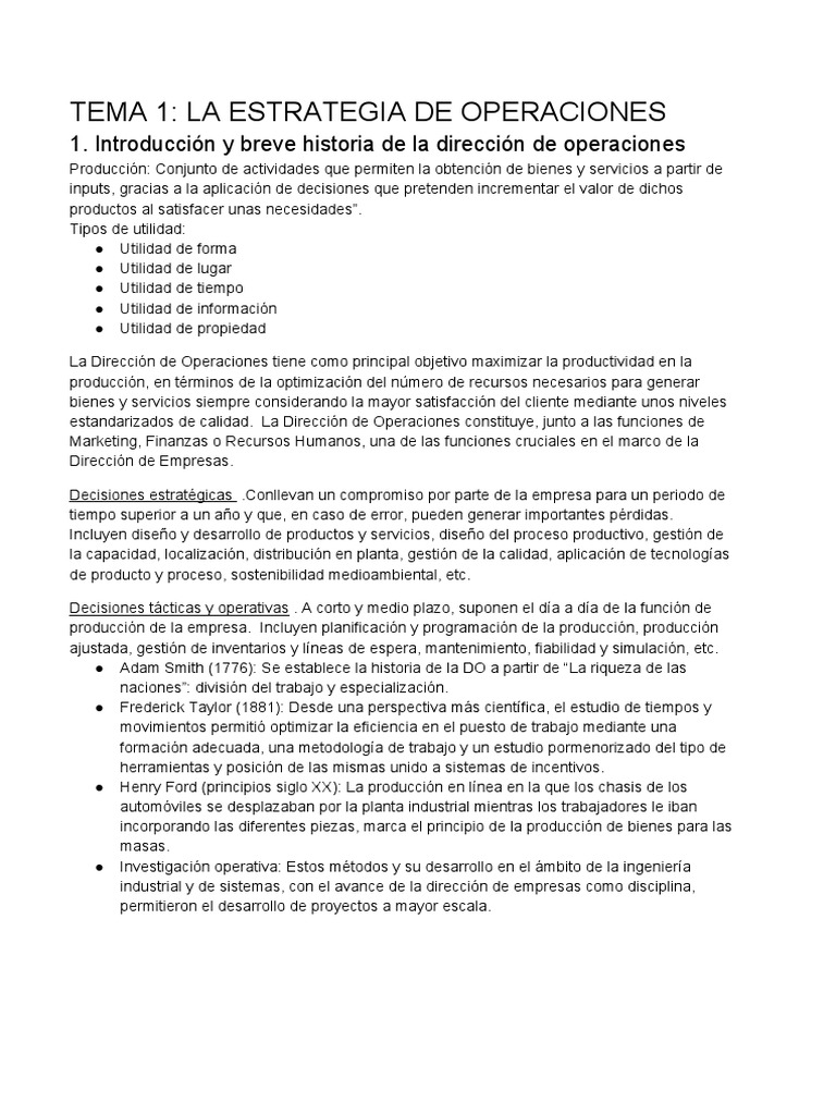 Dirección Estratégica TEMAS 1, 2 Y 3 | PDF | Calidad (comercial) | Business