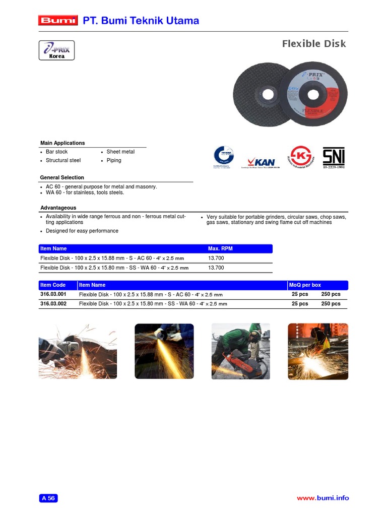 Flexible Abrasive Disk | PDF