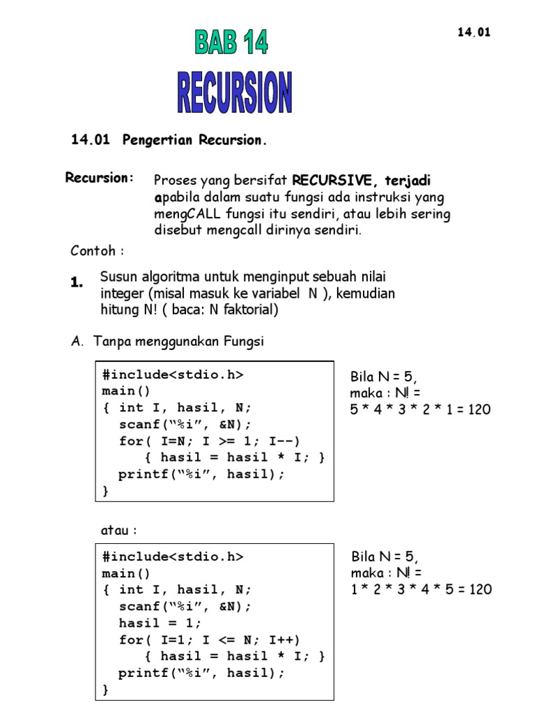 05 Function 03 Recursion | PDF