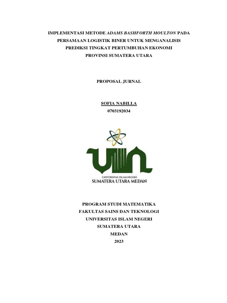 Implementasi Metode Adams Bashforth Moulton Pada Persamaan Logistik ...