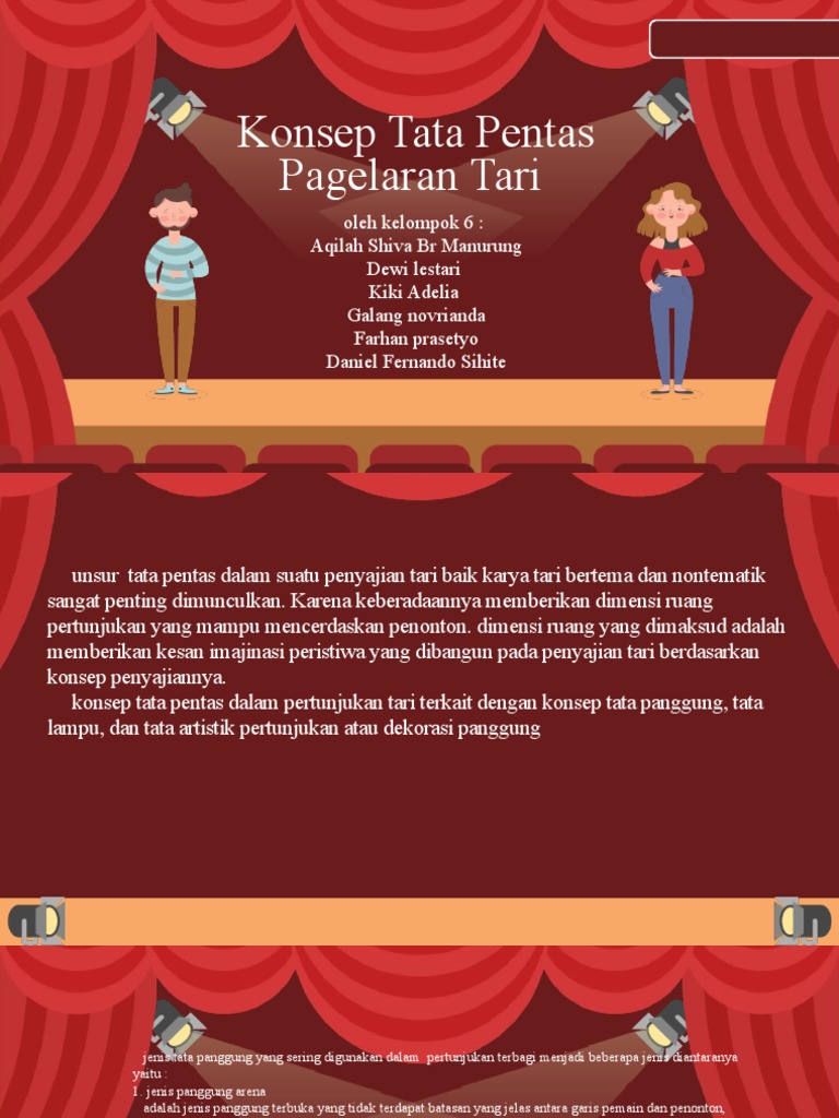 Konsep Tata Pentas Pagelaran Tari | PDF