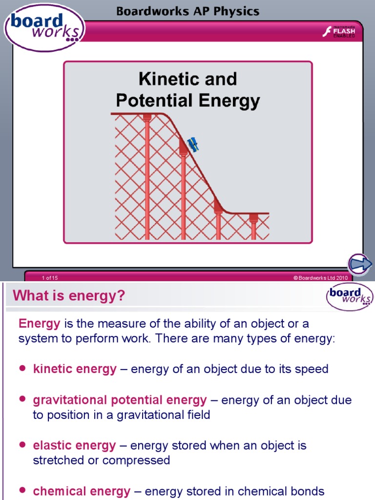 Kinetic and Potential Energy | PDF | Potential Energy | Kinetic Energy