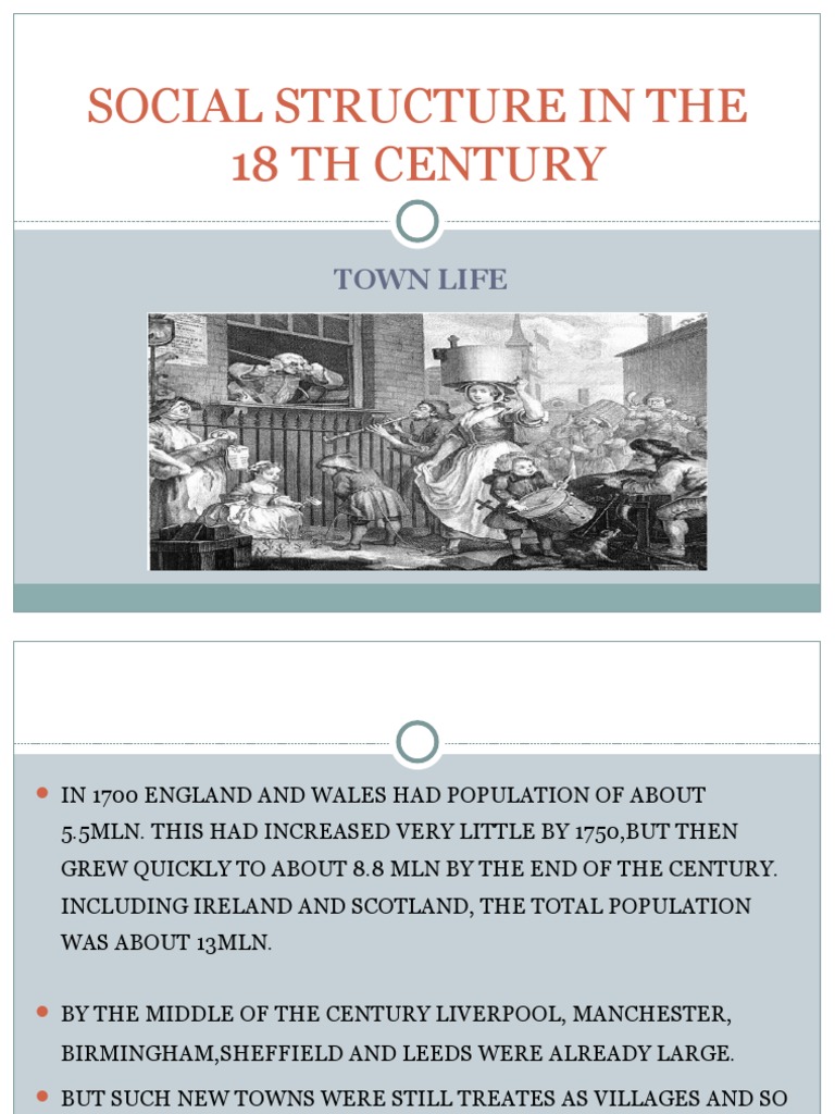 Social Structure in The 18 TH Century | PDF