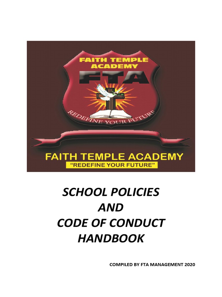 FTA School Policy Code of Conduct Handbook | PDF
