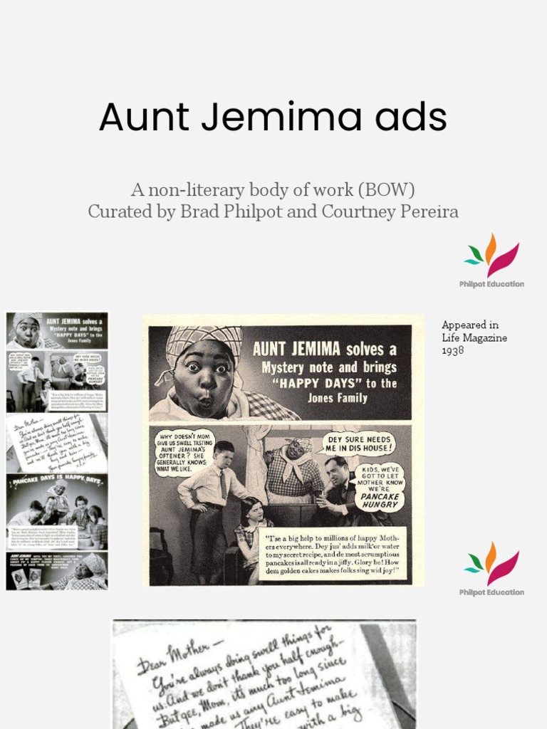 Aunt Jemima Ads | PDF