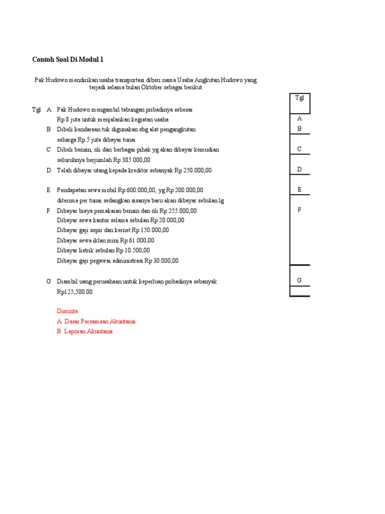 Latihan Soal Akuntansi | PDF