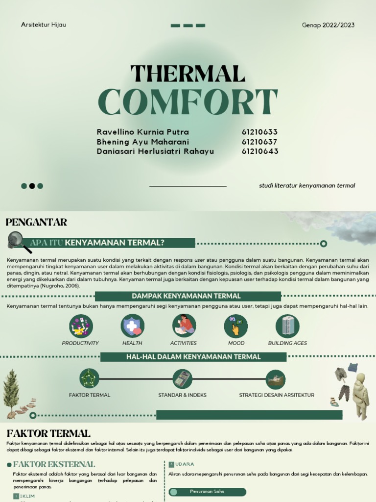 Arsitektur Hijau - Thermal Comfort | PDF