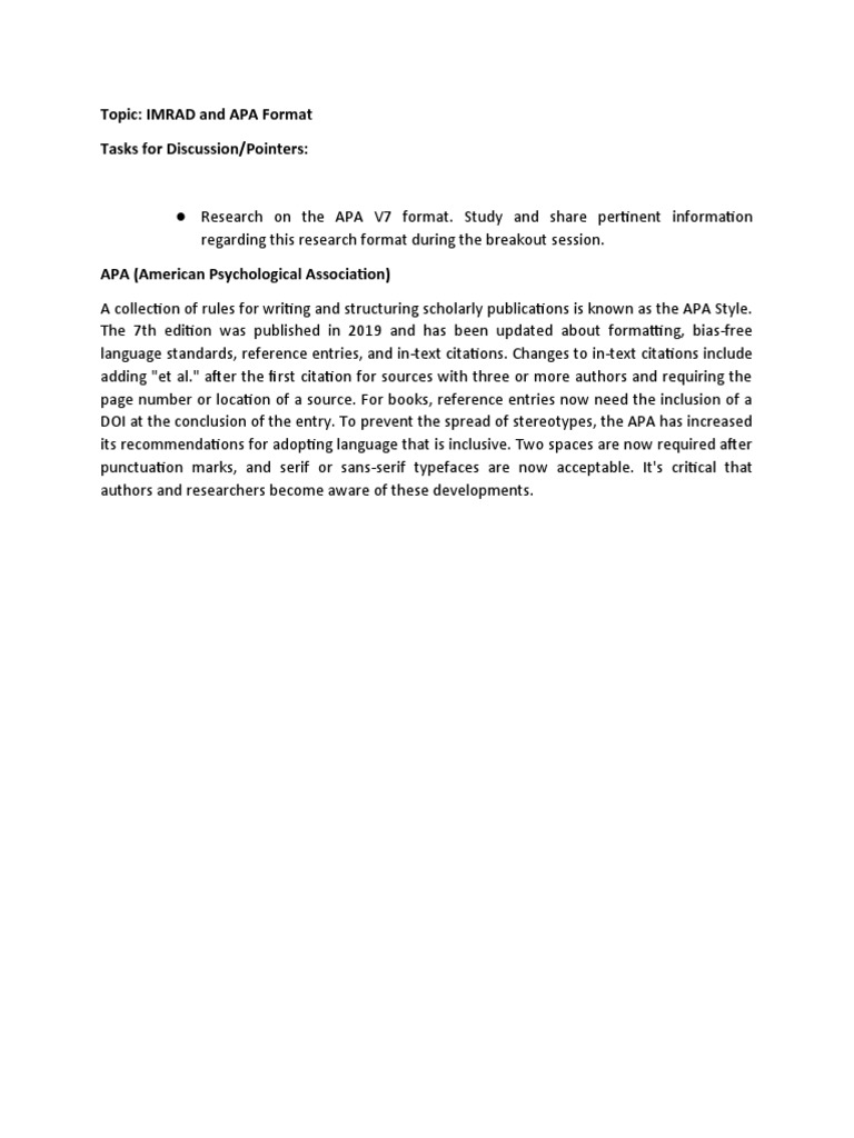 Topic_IMRAD and APA format | PDF