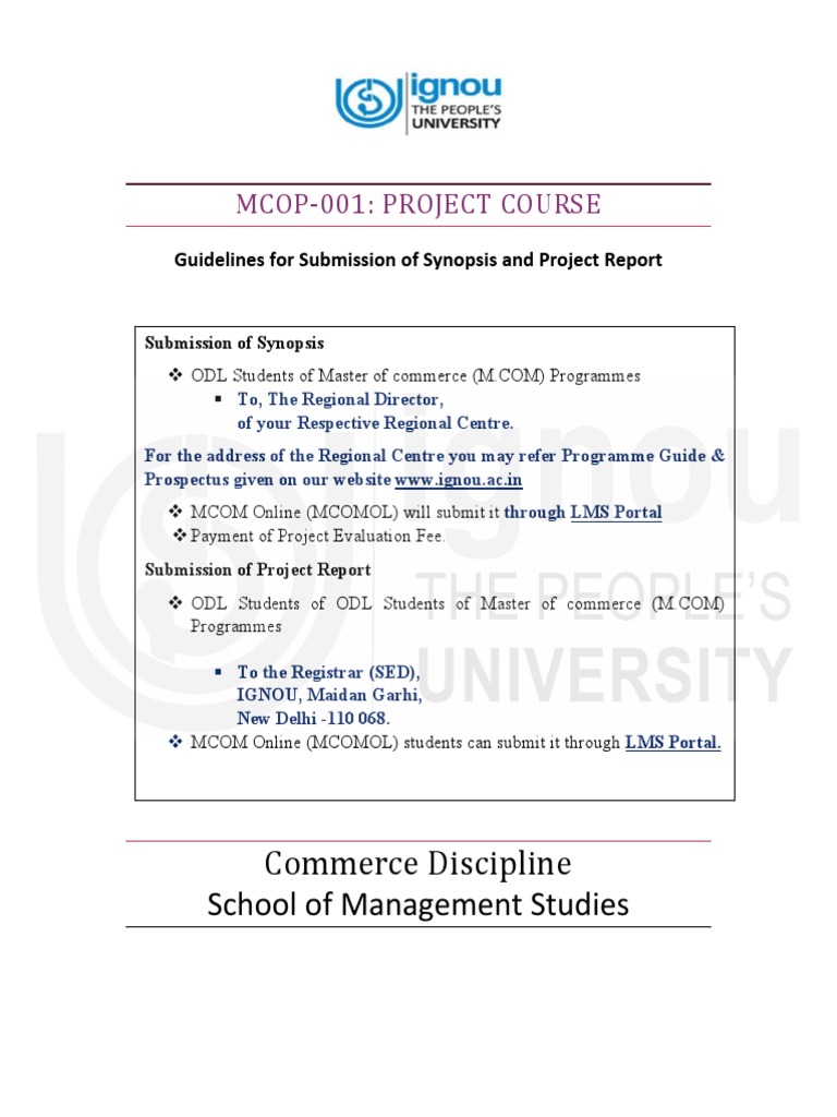 Final Project Guidelines MCOP-001 For Students | PDF | Thesis | Methodology