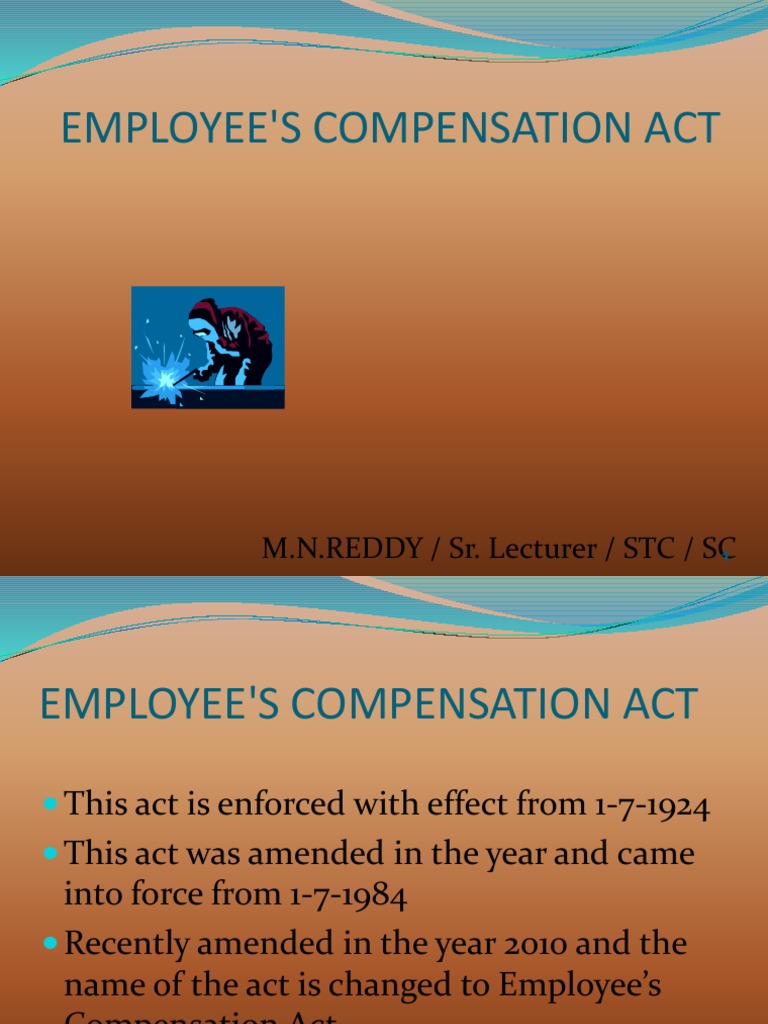 Emp Comp Act | PDF | Employment | Wage