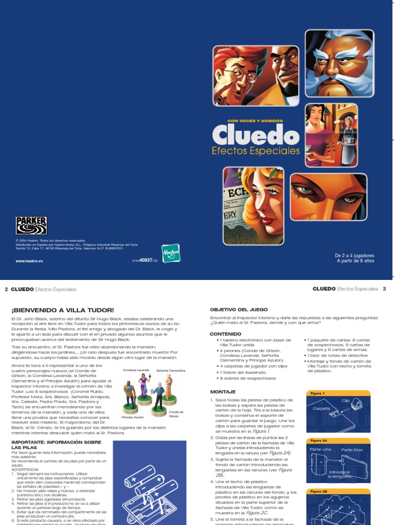 Reglas Juego Mesa Cluedo | PDF