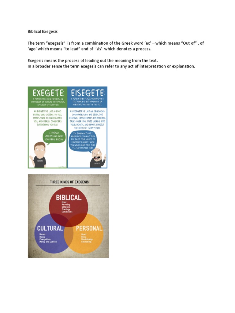 ReEd-2-notes-Biblical-exegesis | PDF | Bible | Exegesis