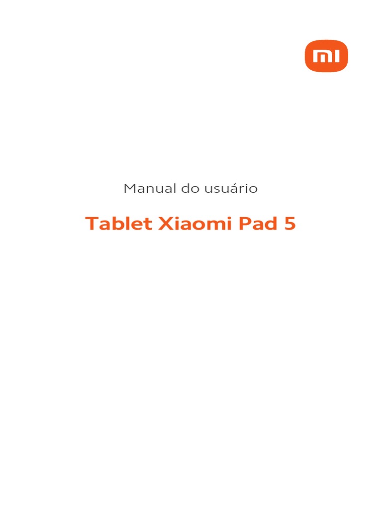 Manual Tablet Xiaomi Pad 5 V01 FECHADO v2 | PDF | Tablets | Android ...