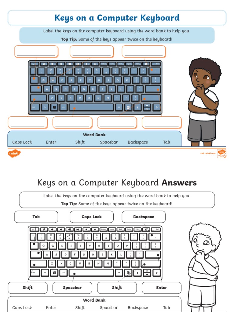 Keys On A Computer Keyboard | PDF