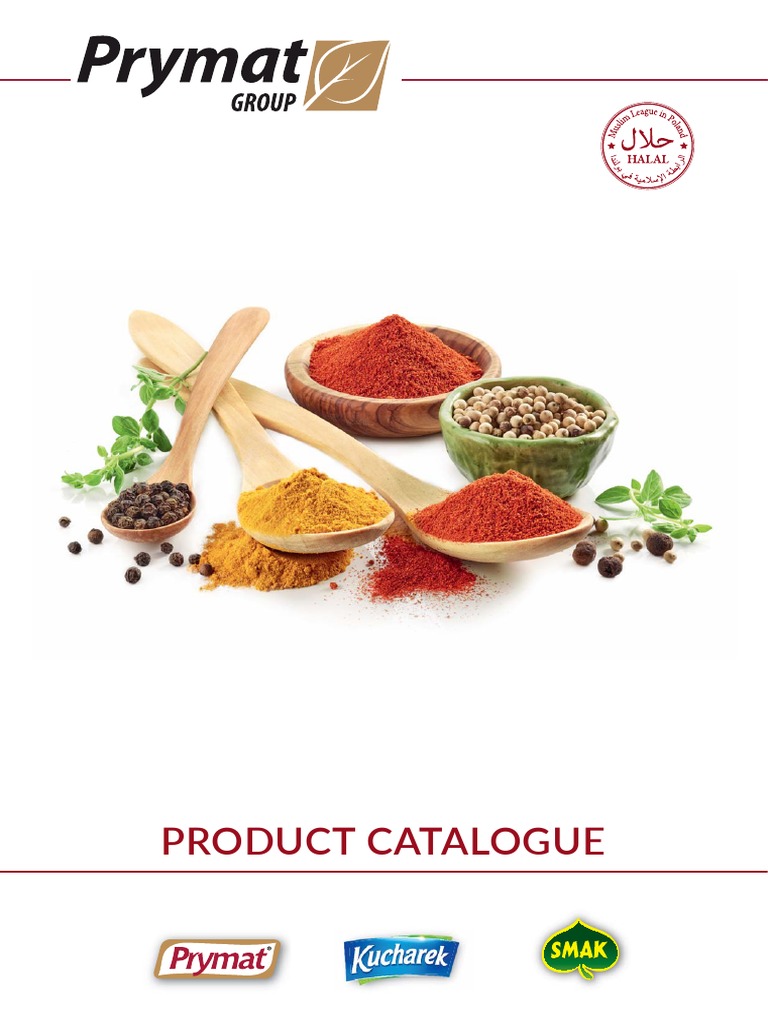 Prymat Group Product Catalogue Overview | PDF | Black Pepper | Chili Pepper