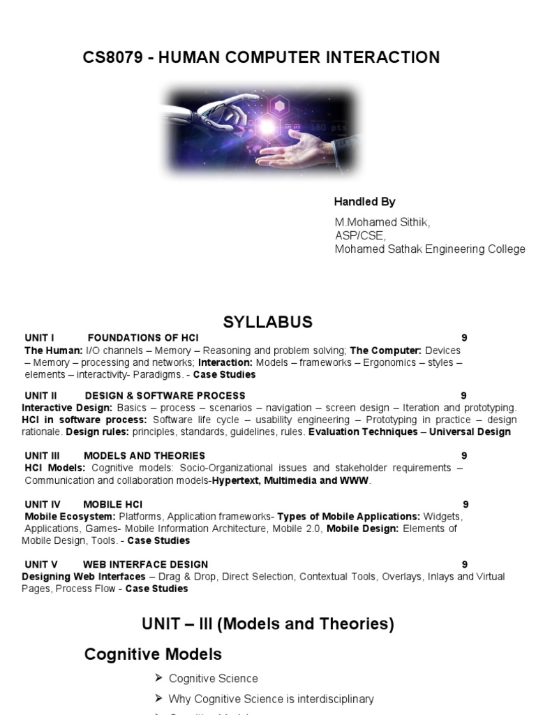 HCI Unit III | PDF HCI Unit III | PDF