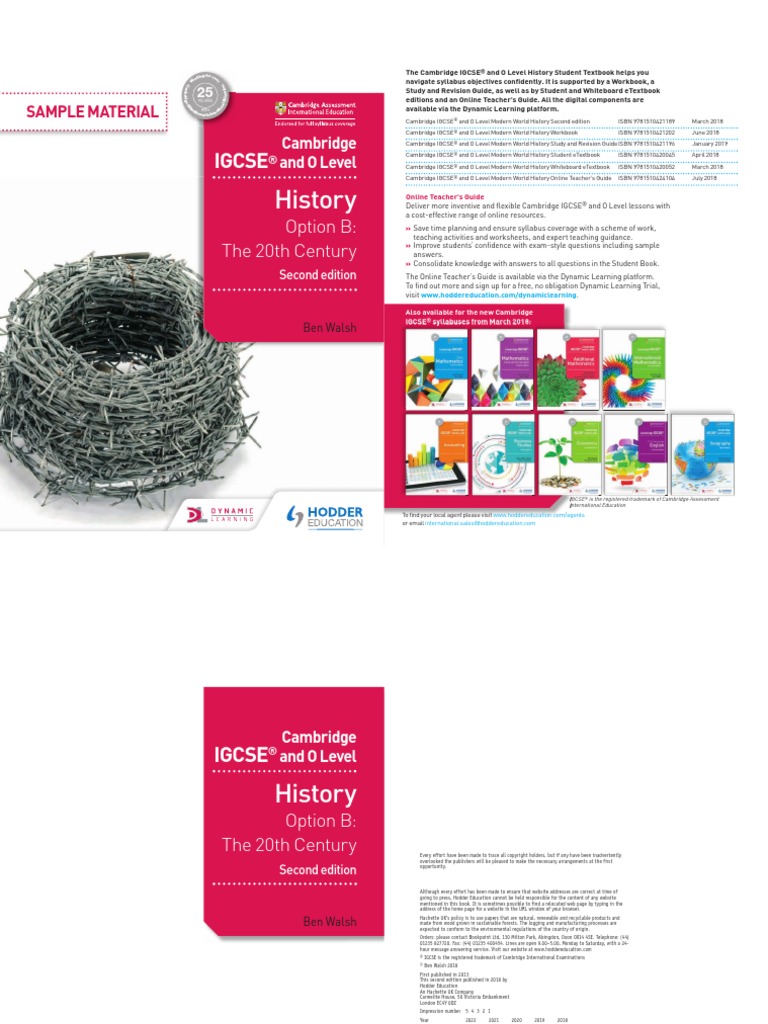 Cambridge Igcse O Level History Sample Web Pdf