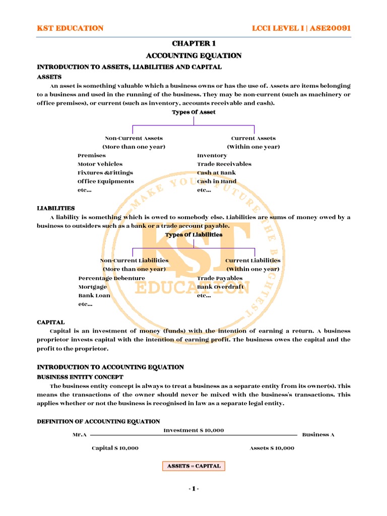 Lcci LV I Text | PDF | Debits And Credits | Expense