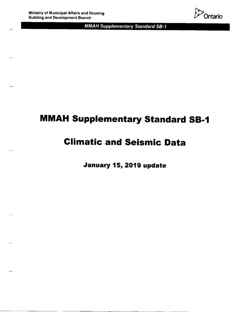 OBC-SB1-Suppl Std-Climatic and Seismic Data | PDF | Wind Speed | Climate