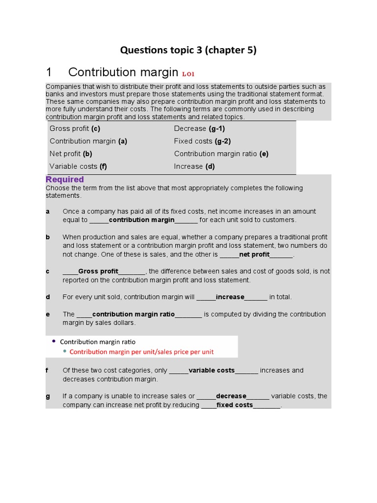 LB5237 Tutorial 3 Questions | PDF | Business | Finance & Money Management