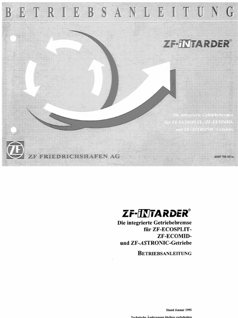 ZF Intarder Repair Manual | PDF