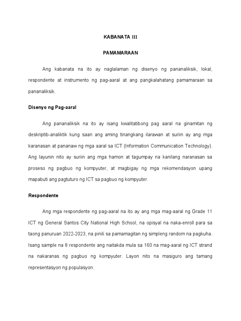 Chapter 3 and Reference Revised Pagbasa | PDF