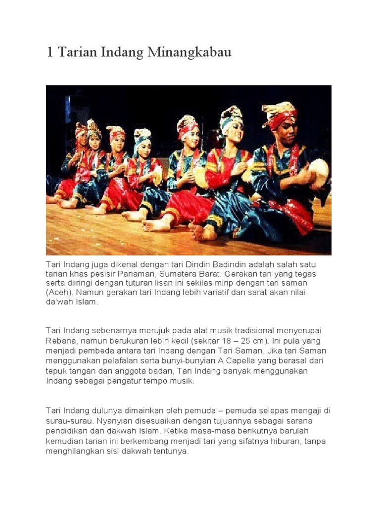 1 Tarian Indang Minangkabau | PDF