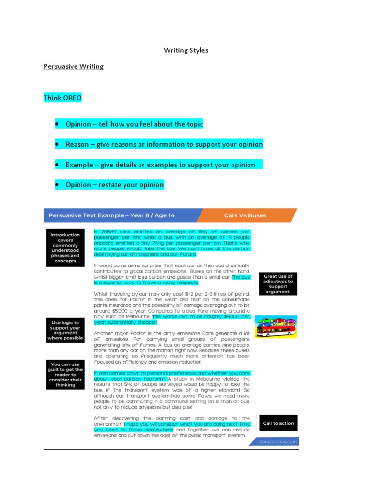 Writing Styles | PDF | Essays | Metaphor