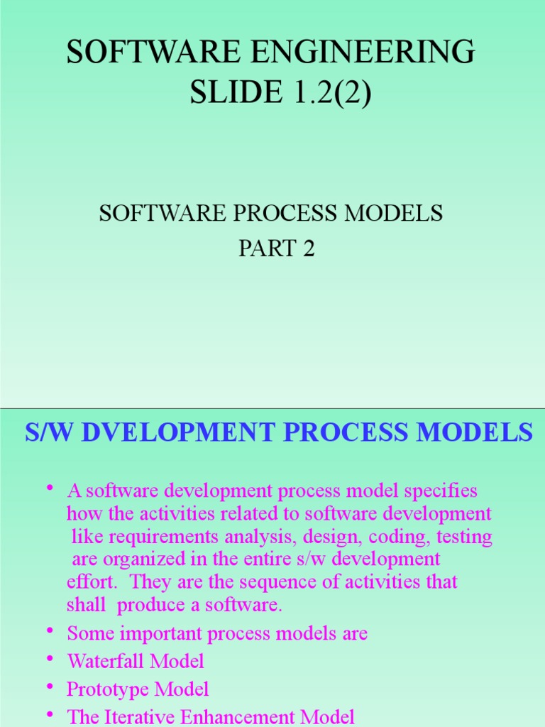 SDLC Process Models-Part-2 | PDF