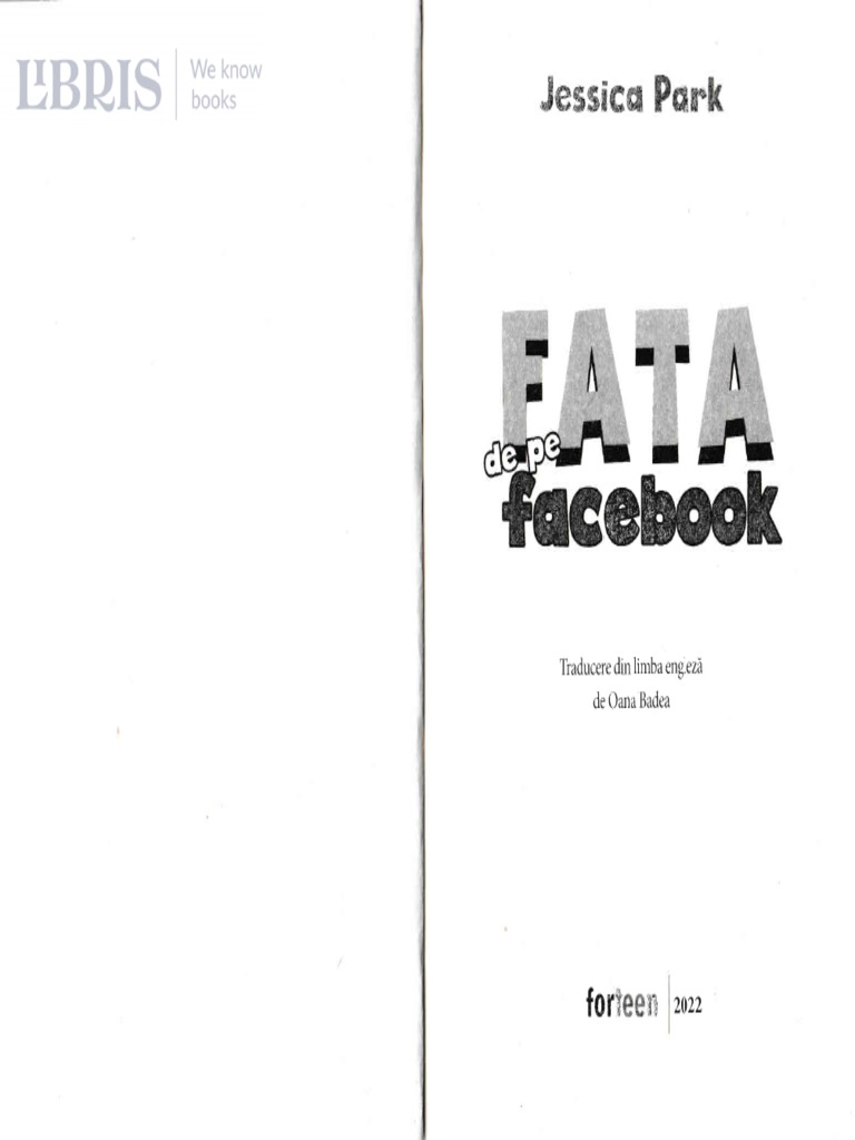 Fata de Pe Facebook - Jessica Park | PDF