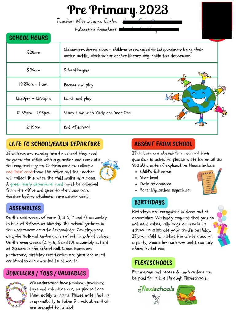 Pre Primary 2023 School Information Guide | PDF | Schools