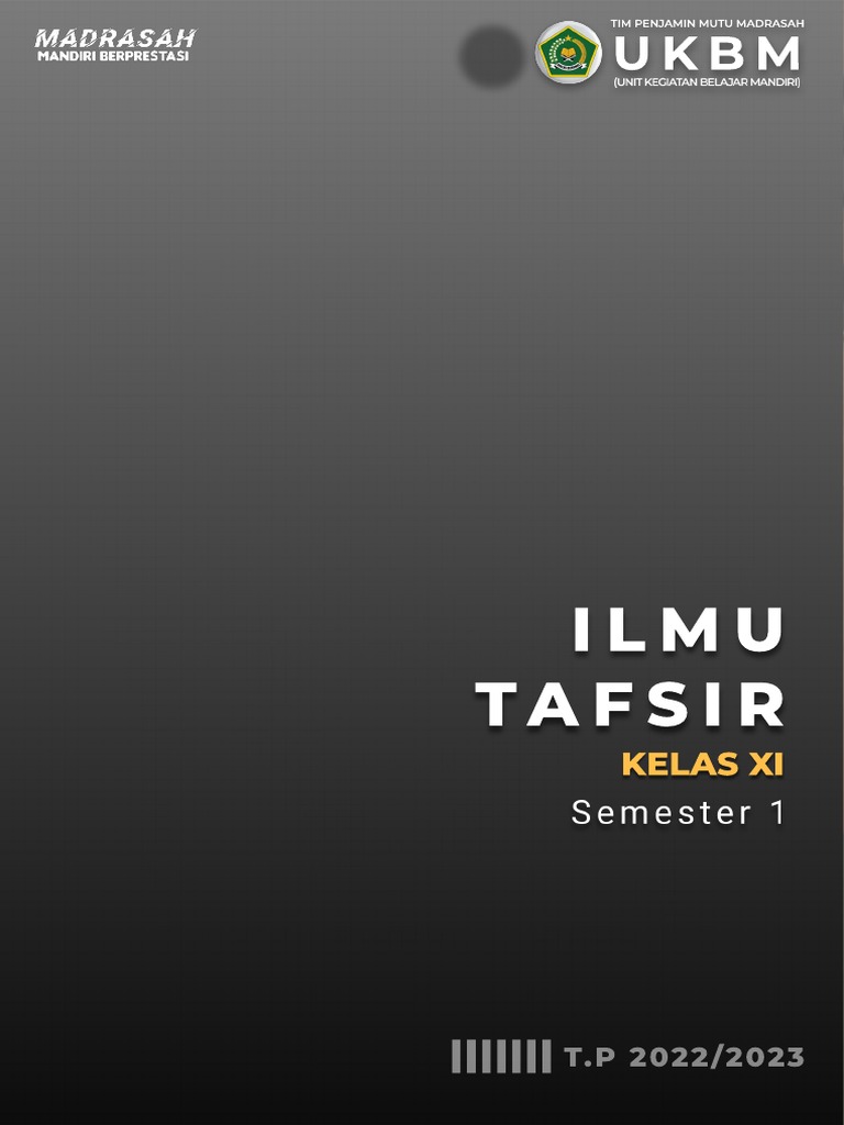 UKBM Ilmu Tafsir MAN 3 Langkat | PDF | Karier & Perkembangan
