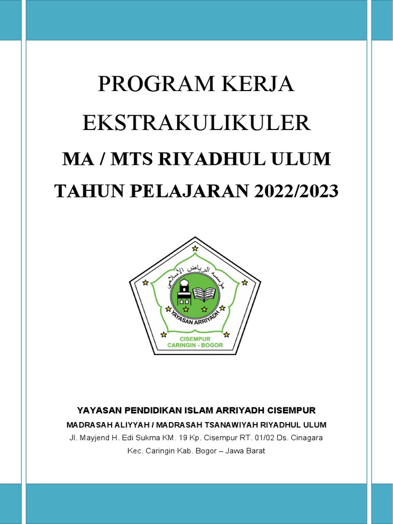 PROGRAM KERJA Ekskul | PDF