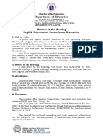 FGD Reflection Notes | PDF | Teachers | Learning