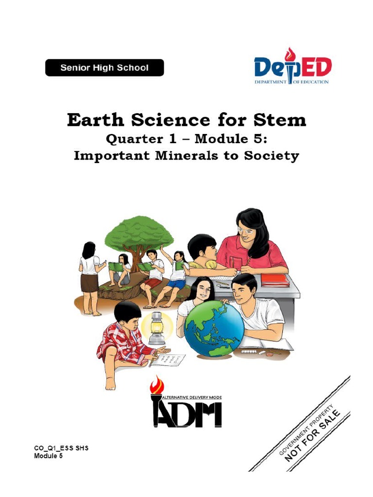 Earth Science For STEM Quarter 1 - Module 5 (Important Minerals To ...