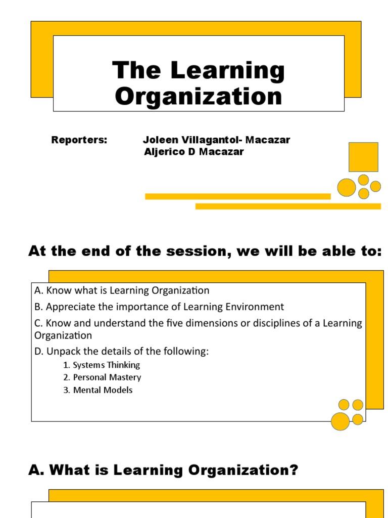 Importance of Learning Organizations | PDF | Human Communication | Organizational Behavior